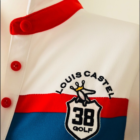 Louis Castel | Tops | Louis Castel White Golf Polo Shirt Top Nwt | Poshmark
